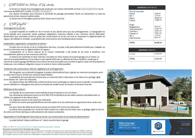 Service à la carte - Notice descriptive (PCMI4 ou DPC8.1)