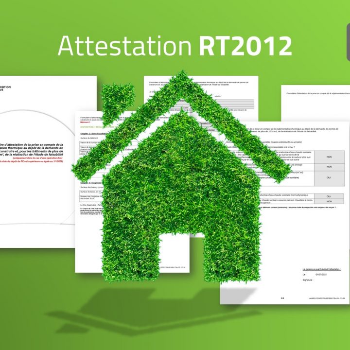 Étude thermique RT2012 / Attestation RT2012 | Services en ligne